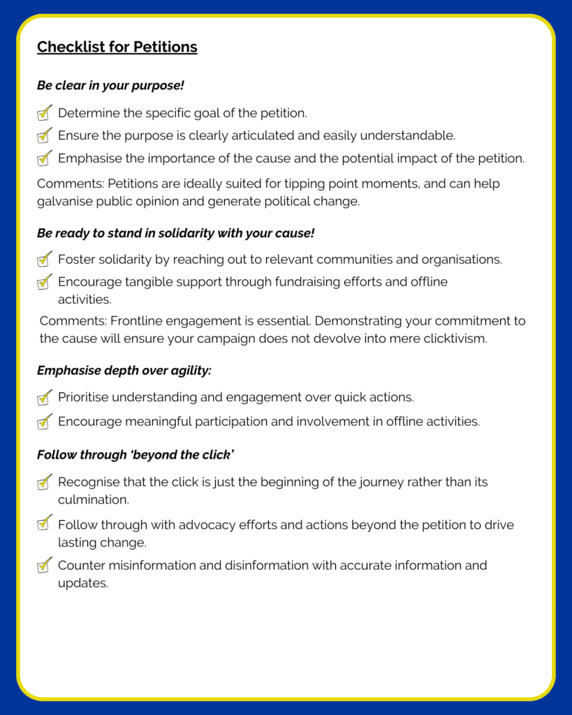 Checklists for Influencing EU Institutions | The Good Lobby