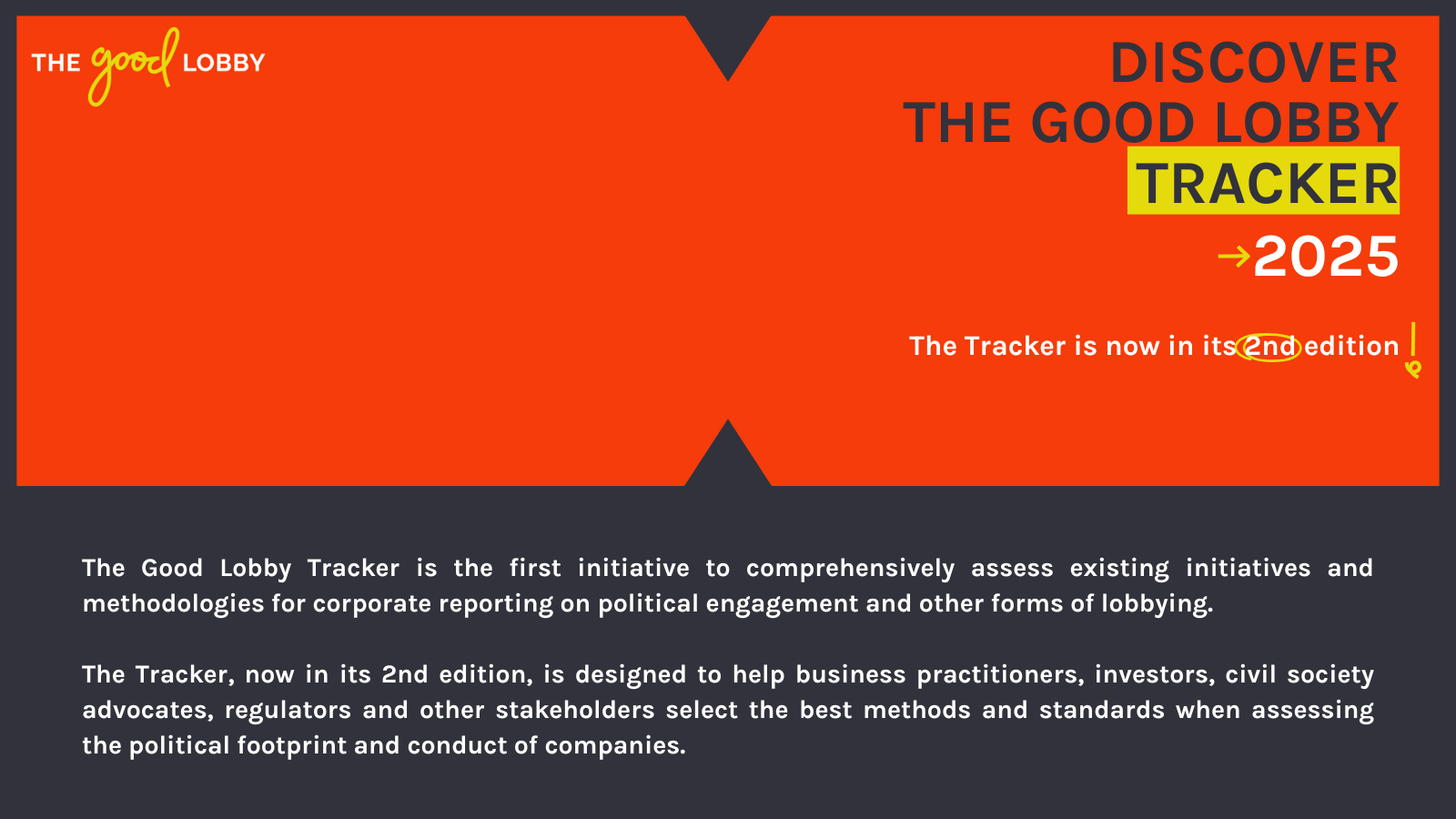 PRESS RELEASE - The Good Lobby Tracker 2025 | The Good Lobby